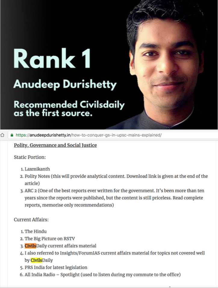 Topper Sessions and Testimonials - Civilsdaily