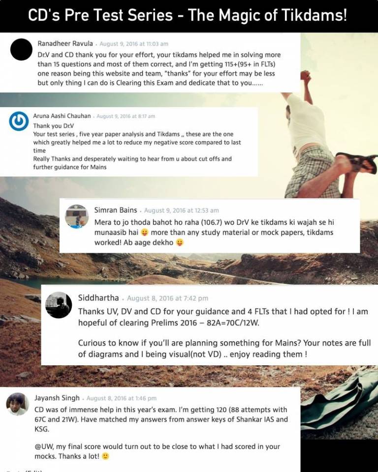 Topper and Student Testimonials on Prime Test Series - Civilsdaily