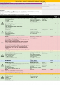 Foundation 2020 - Study Plan & Time-Table Released - Civilsdaily