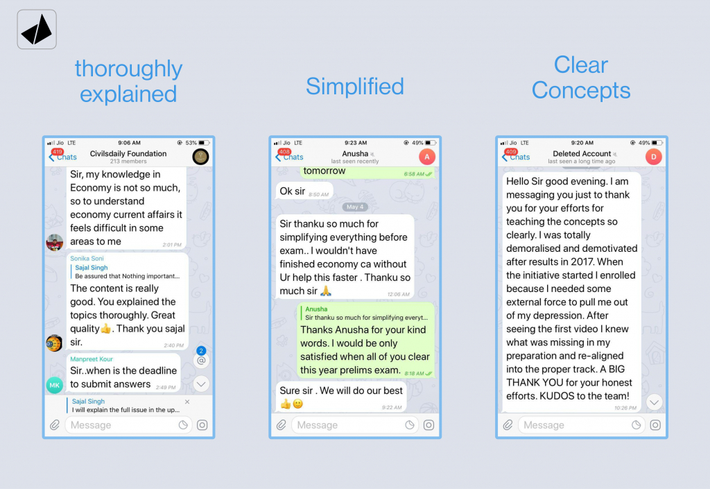 Civilsdaily's community: Testimonials - Civilsdaily
