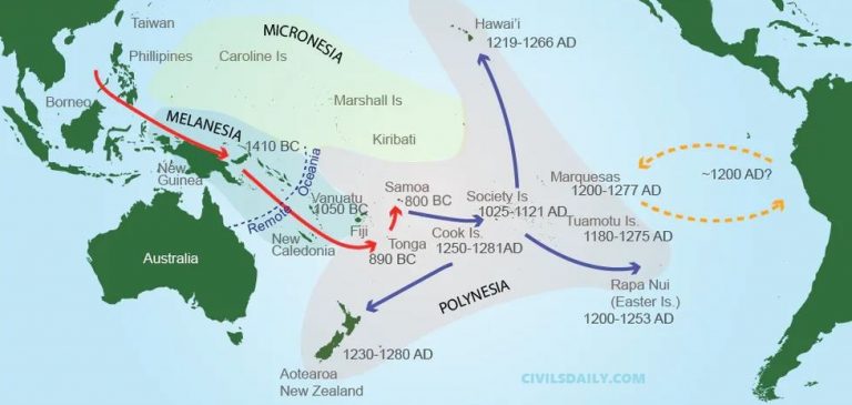 Mapping: Islands of Polynesia - Civilsdaily