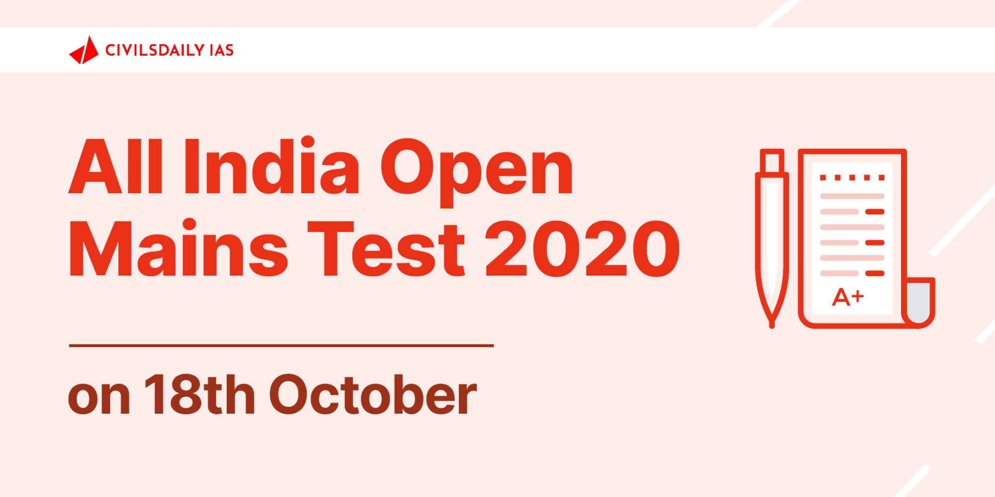 All India Open Mains Test 2020 | GS paper 1 - Full-Length test - 18th ...