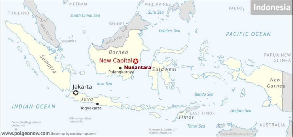 Nusantara City: New Capital of Indonesia - Civilsdaily