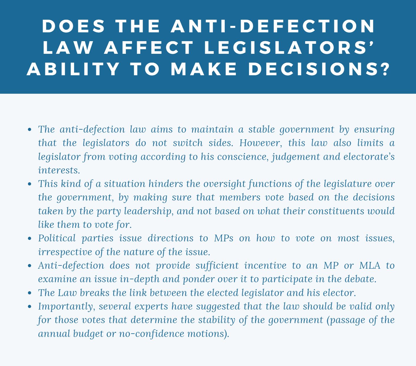 [Burning Issue] Anti-defection Law under Spotlight - Civilsdaily