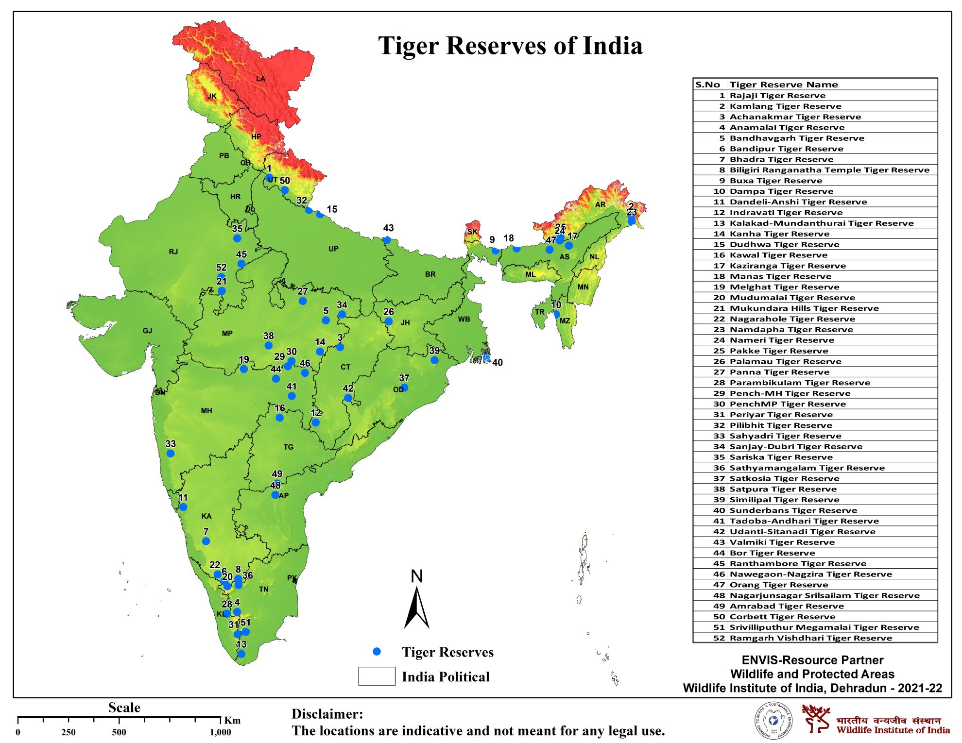 Ramgarh Vishdhari notified as India’s 52nd Tiger Reserve - Civilsdaily