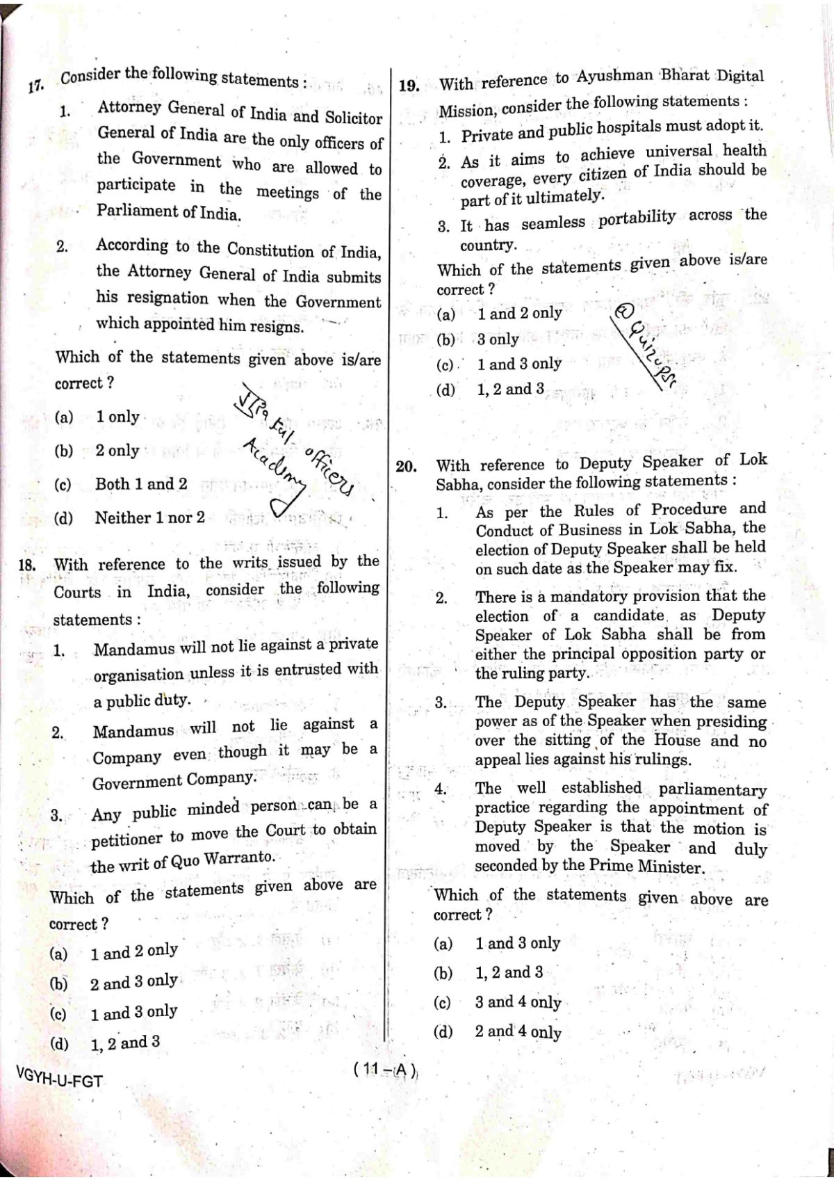 UPSC Prelims 2022 GS 1 Question Paper, Answer Key, and Analysis ...