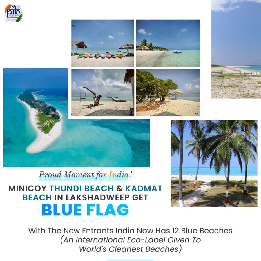 Two Lakshadweep beaches get Blue Flag Certification - Civilsdaily
