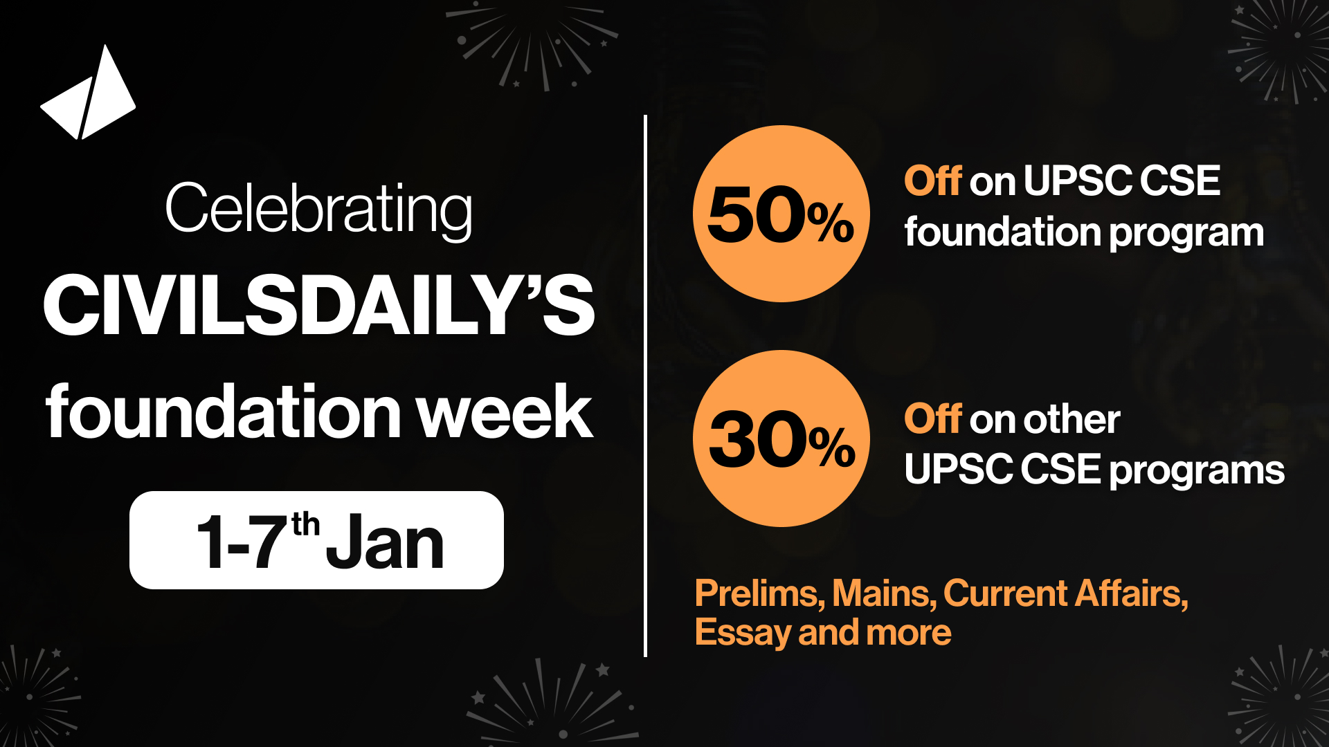 Let’s Celebrate New Year and CivilsDaily’s Foundation week | 50% OFF on ...