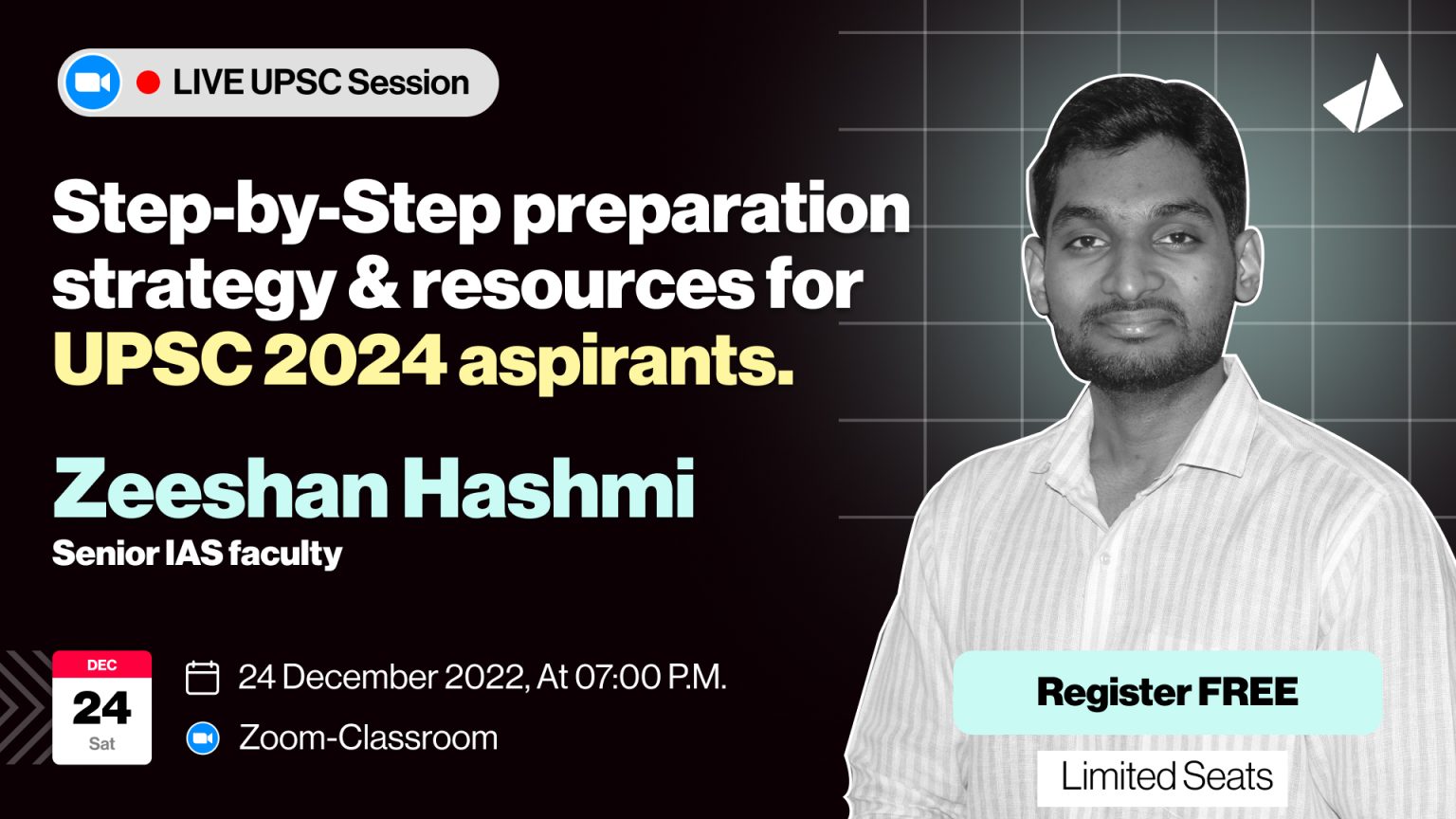 (register for recorded session) UPSC 2024 Preparation from zero level ...