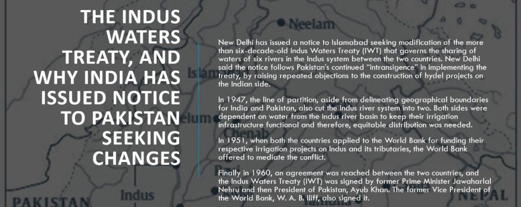 Indus Waters Treaty (IWT) and the disputes - Civilsdaily