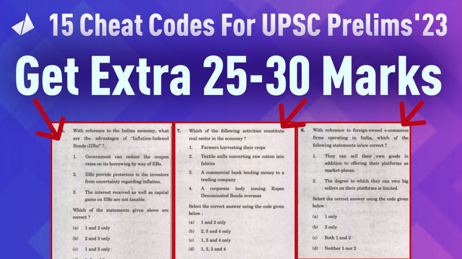 15 Cheats Codes for UPSC Prelims 2023 to score extra 25 Marks above cut ...