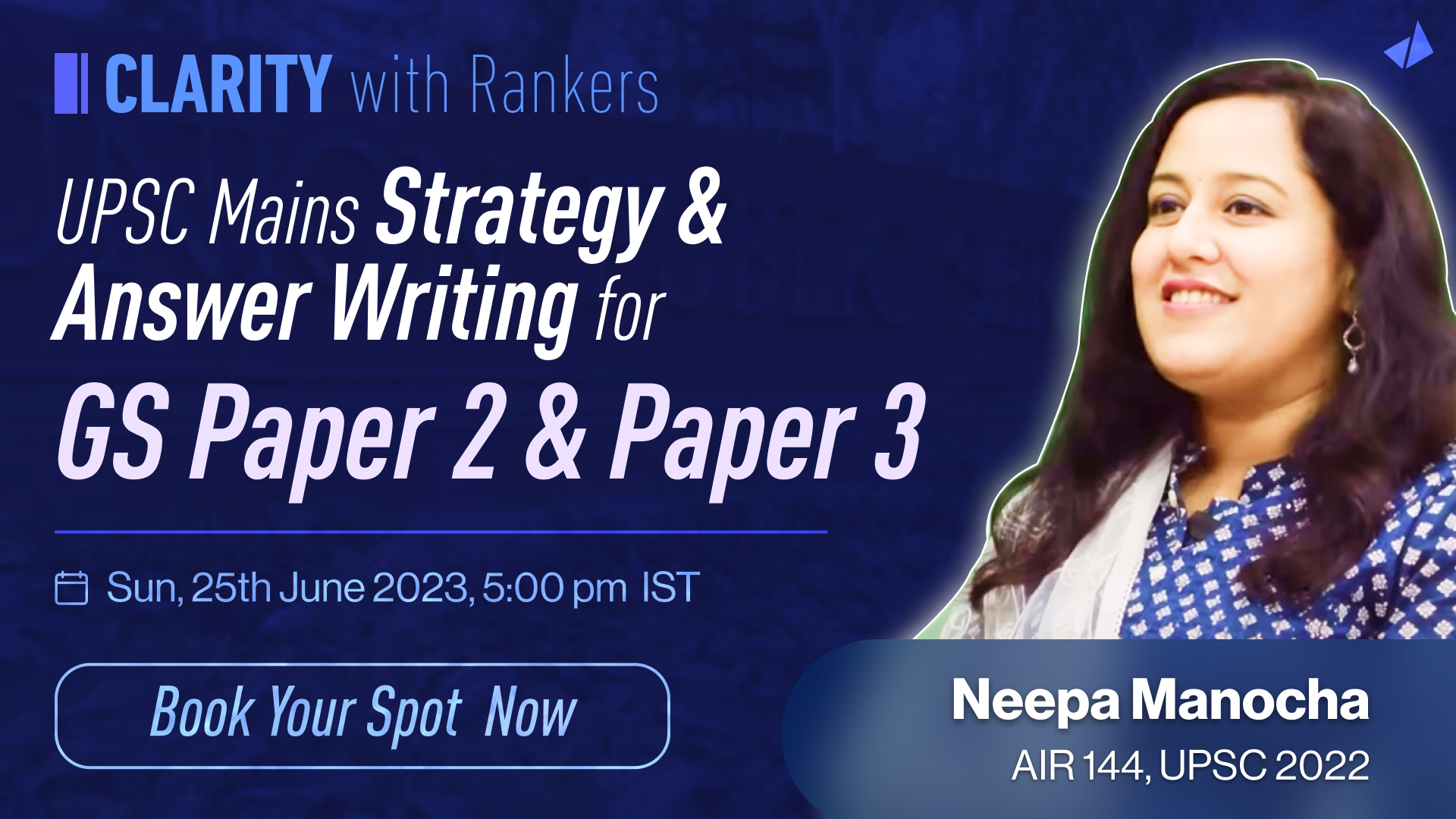 Clarity with AIR 144: How to tackle UPSC Mains Papers GS 2 and GS 3 ...