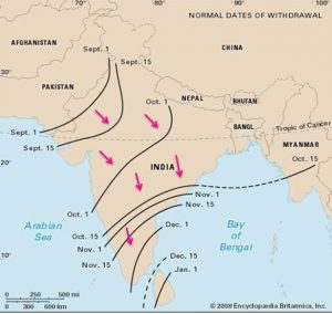 Southwest Monsoon begins early Withdrawal/Retreat - Civilsdaily