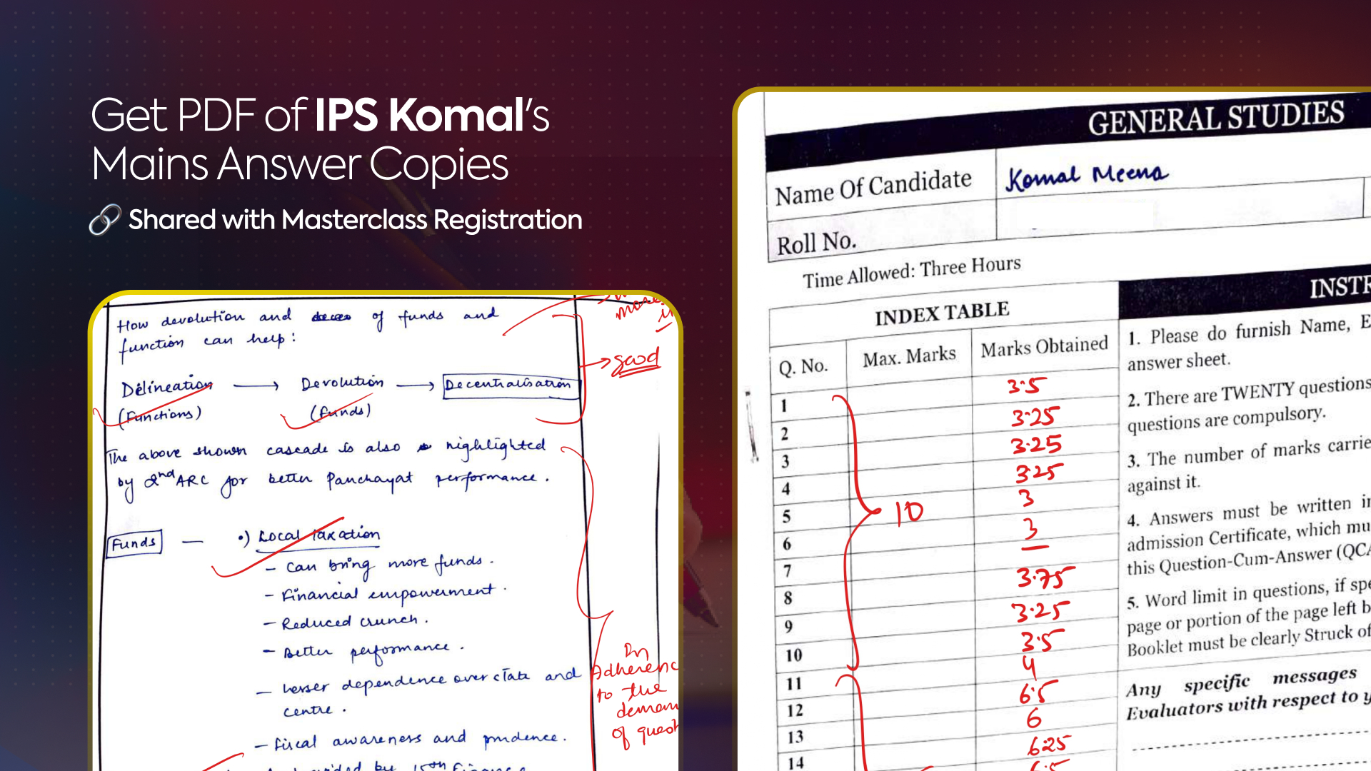 IPS Komal On UPSC Mains Answer Writing Skills And Making The Most Of Nov’23-Feb-24 Period | Join ...