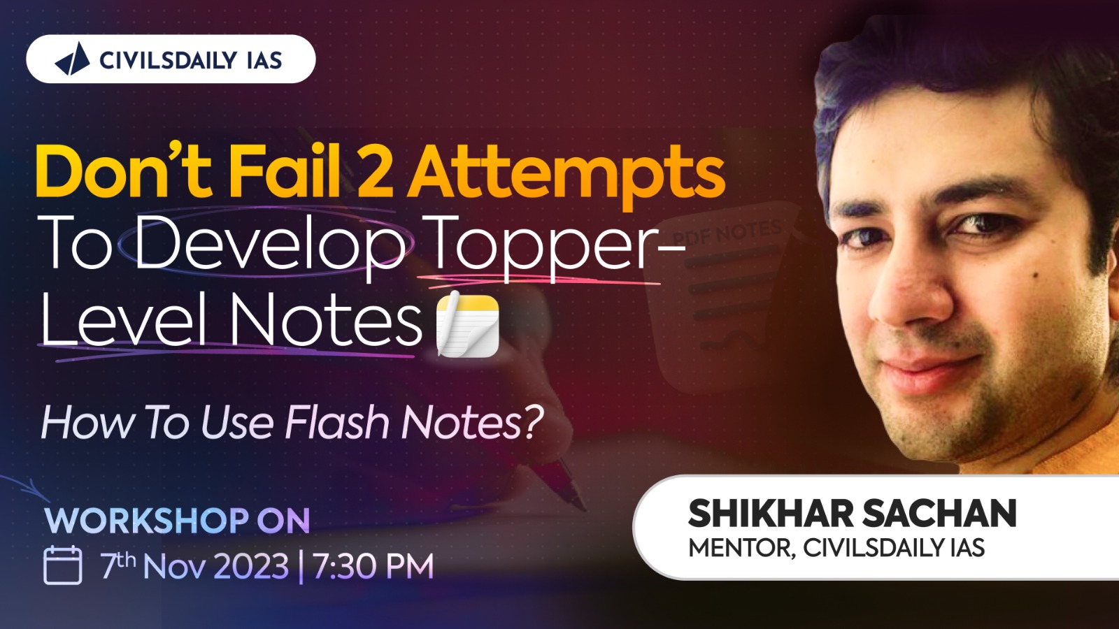 Topper Notes secret revealed. Get it right in 1 shot. - Civilsdaily