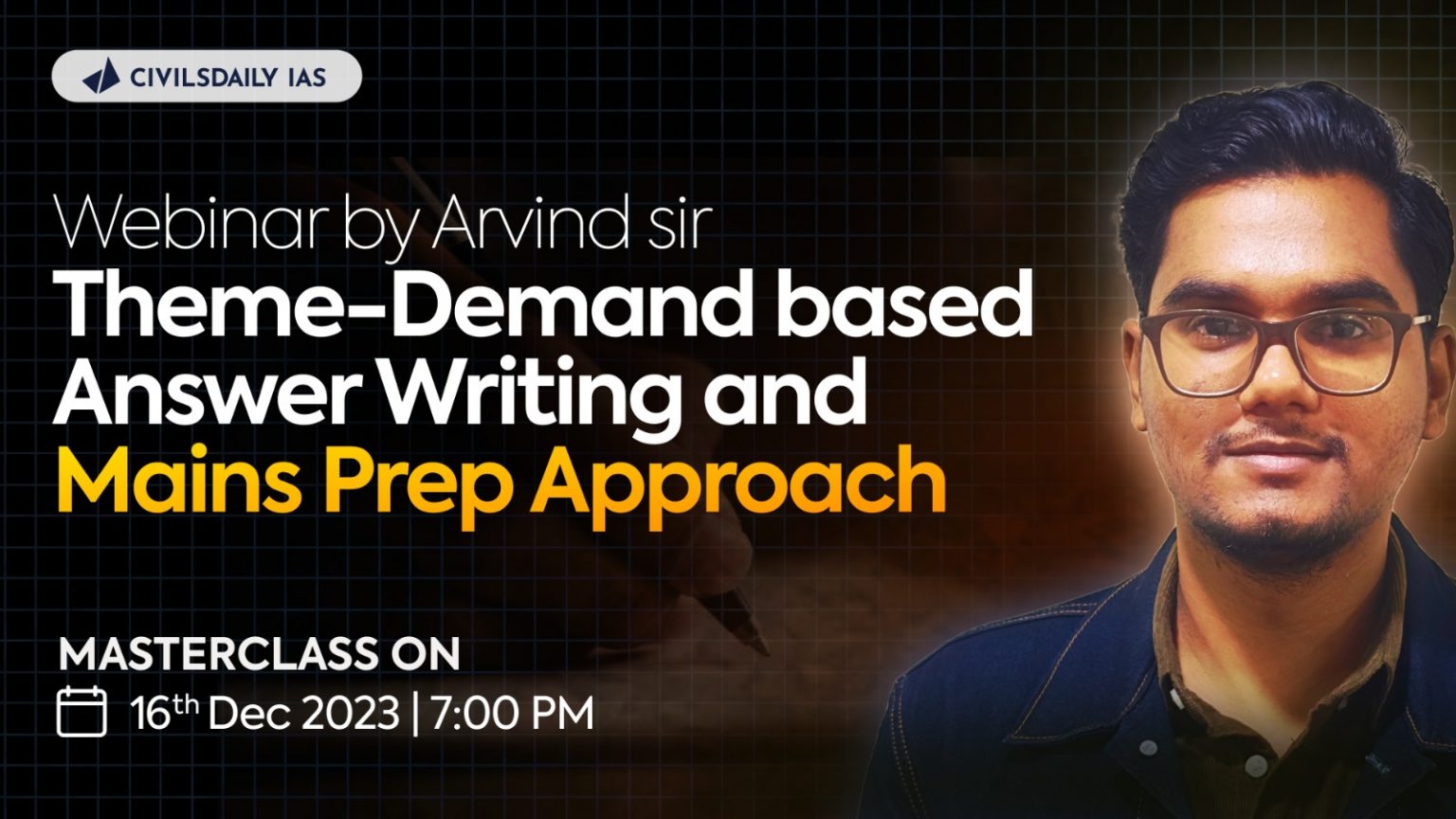 Attend Arvind sir’s Webinar: Core Theme-Demand based Framework for UPSC ...