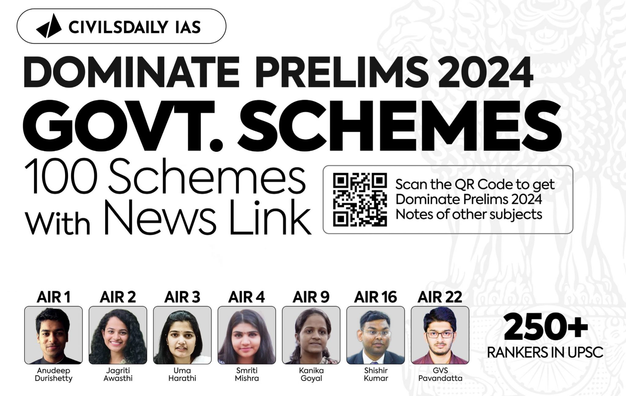 [FREE pdf]All Govt. Schemes Compilation for Prelims 2024 - Civilsdaily
