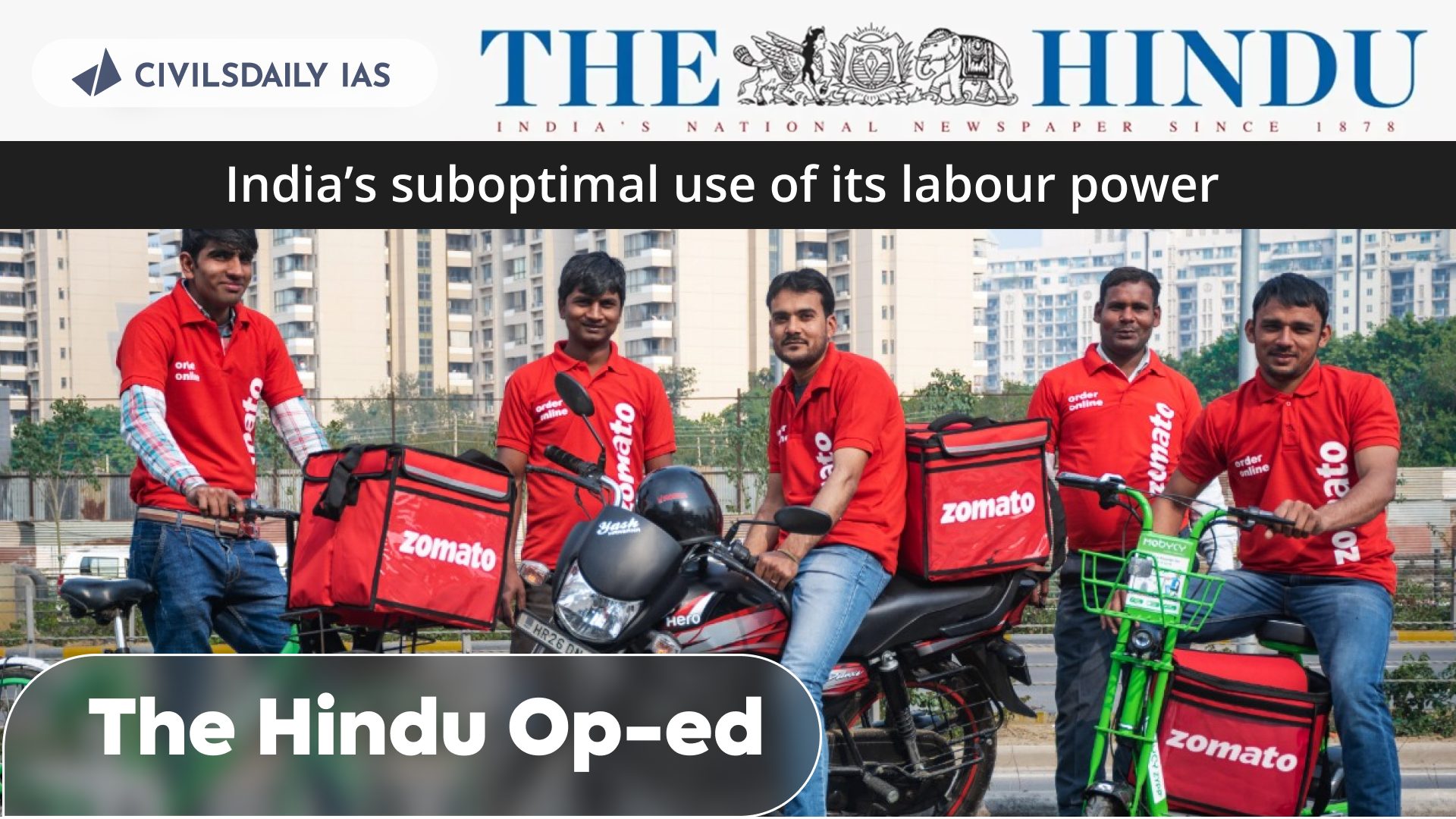 [9 March 2024] The Hindu Op-ed: India’s suboptimal use of its labor ...
