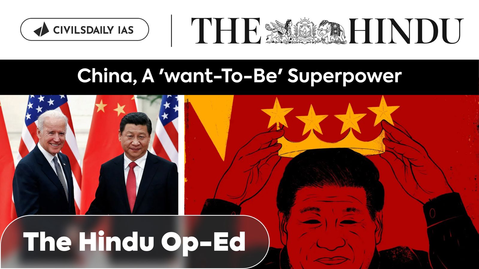 [26 March 2024] The Hindu Op-ed: China, a ‘want-to-be’ superpower ...