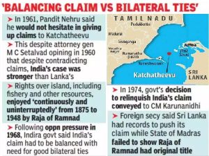 Katchatheevu Island Conundrum - Civilsdaily