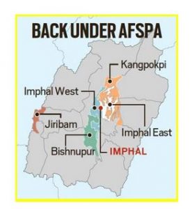 Centre reimposes AFSPA in 6 ‘volatile’ regions - Civilsdaily