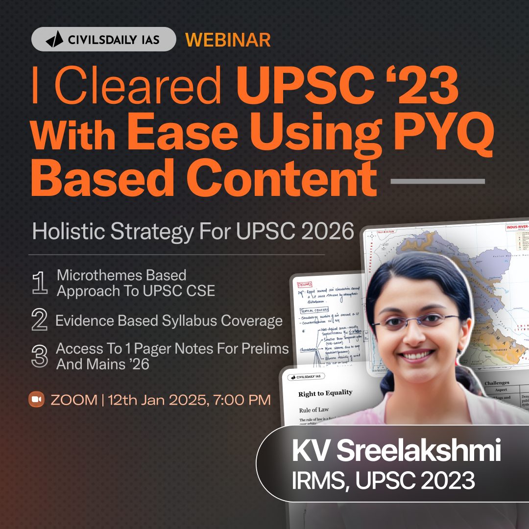 [UPSC 2026 Webinar] I cleared UPSC 2023 With Ease Using PYQ Based Content || Holistic Strategy ...
