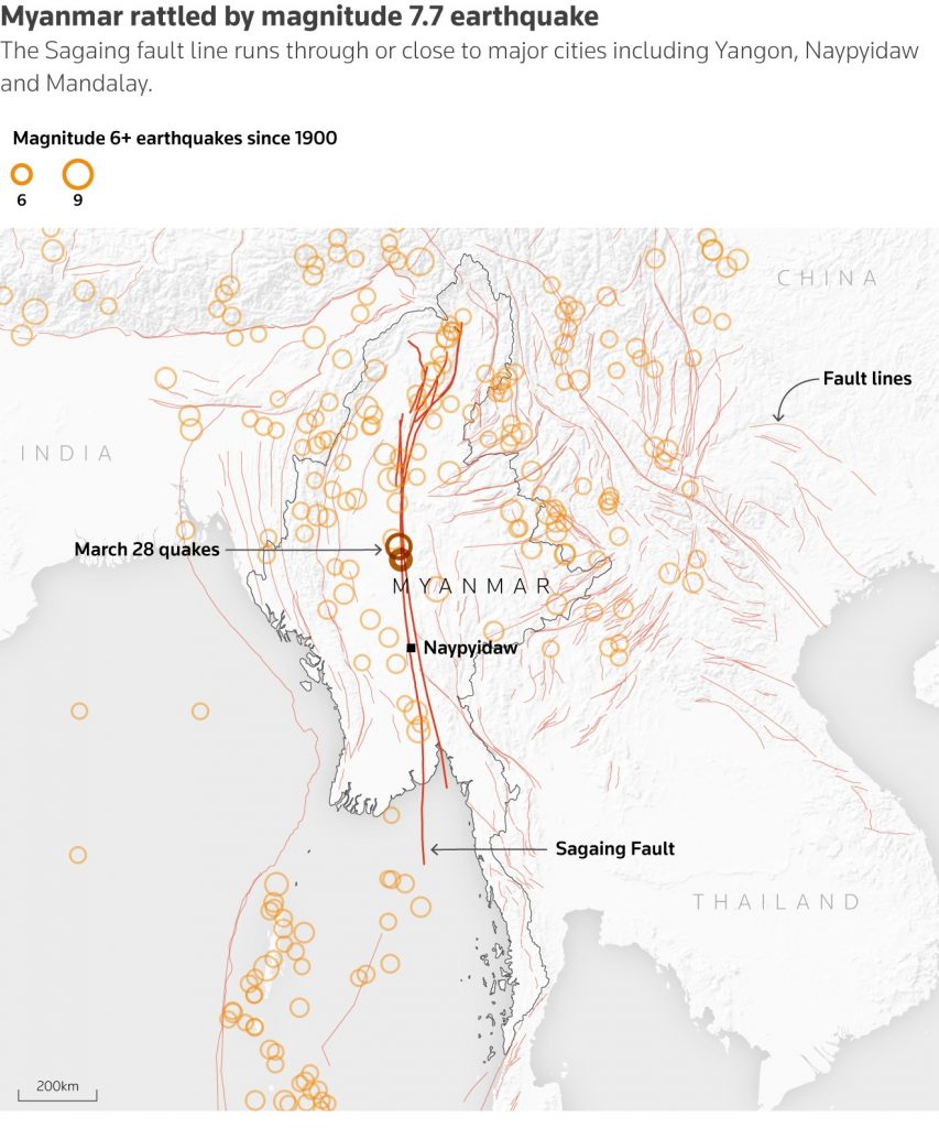 Massive Earthquake hits Myanmar and Thailand - Civilsdaily