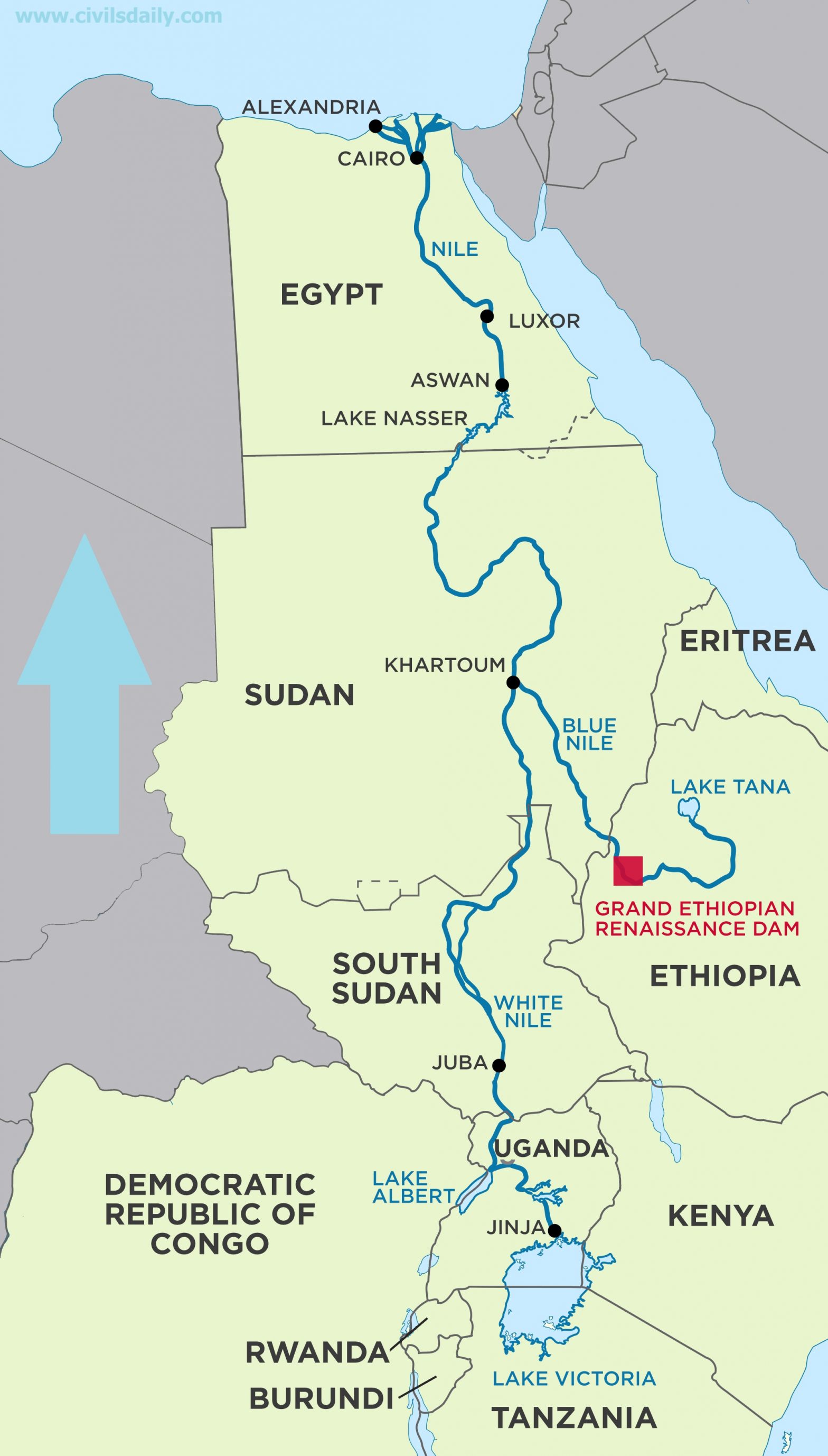 Disputes over Grand Ethiopian Renaissance Dam (GERD) - Civilsdaily