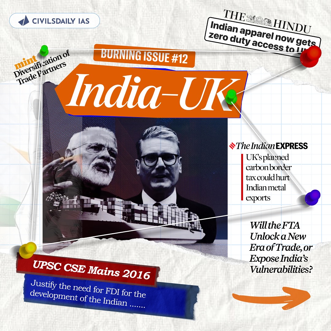 India-UK FTA - Civilsdaily