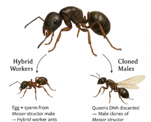 Ant Queens giving birth to different species - Civilsdaily