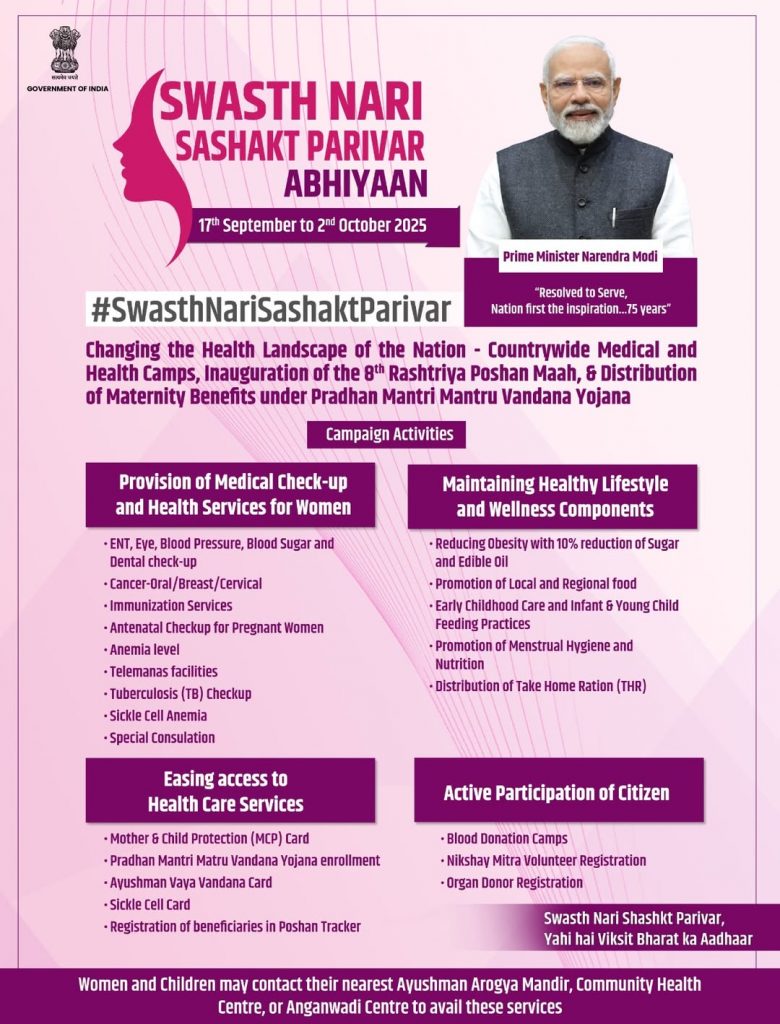 [pib] Swasth Nari, Sashakt Parivar Abhiyaan (SNSPA) - Civilsdaily